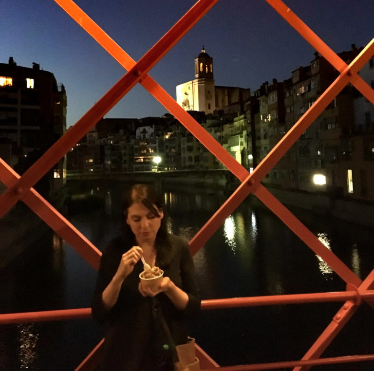 Girona Eiffel Bridge - Love from Scotland