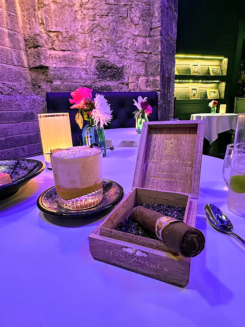 Puffin Rooms Edinburgh - cigar terrace, humidor and cocktail bar